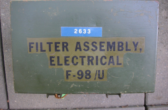 US Military Filter unit, electrical, F-98 / U